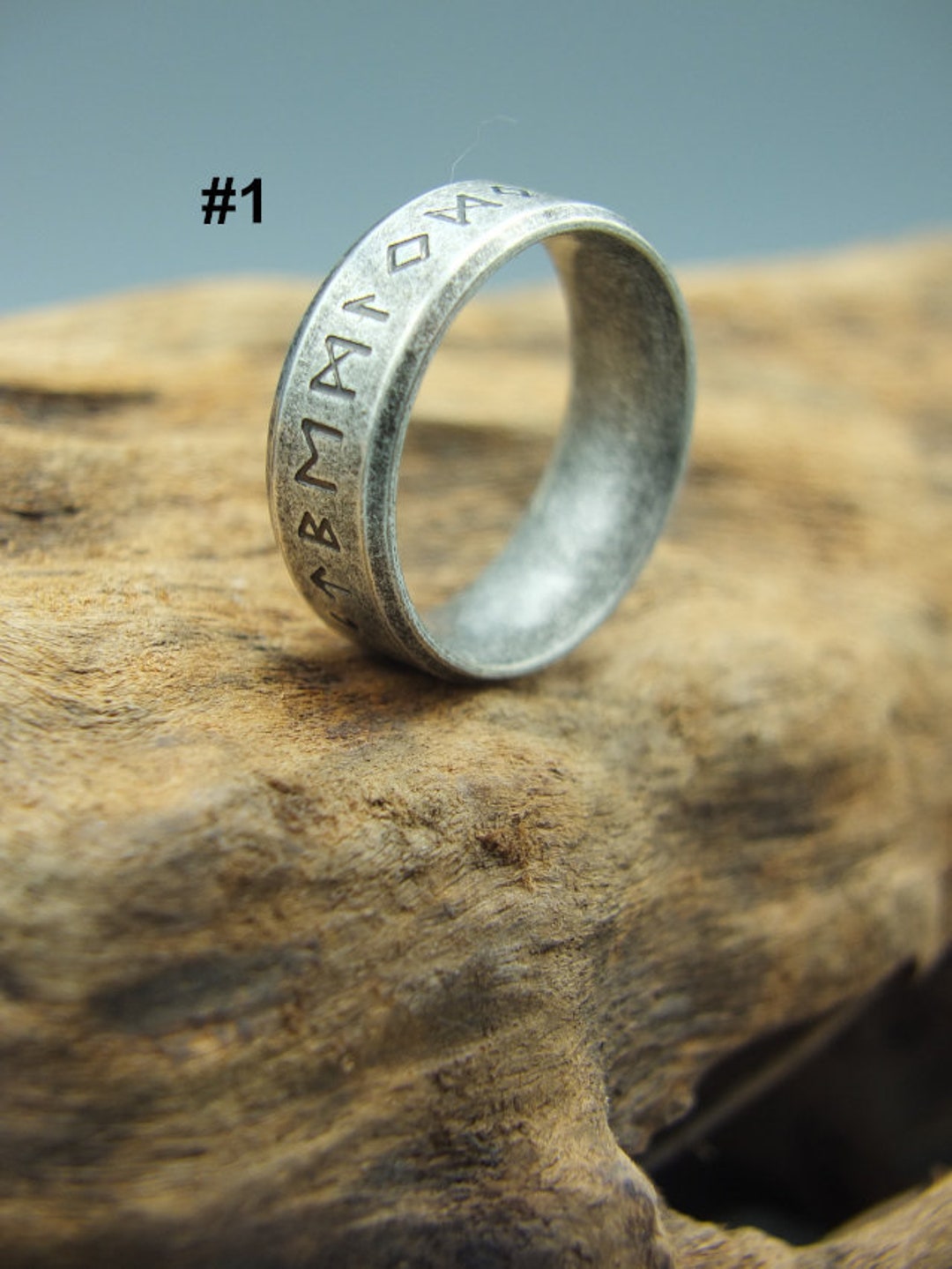 Ancient Futhark Rune Ring Stainless Steel - Etsy UK