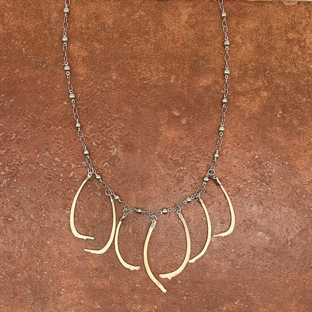 Dangling Raccoon Bone Necklace, Animal Bone Jewelry, Taxidermy Necklace ...