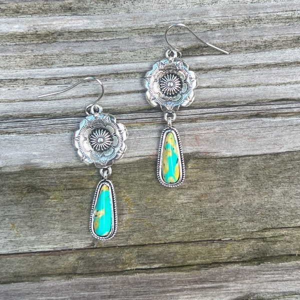 Concho Earrings - Etsy