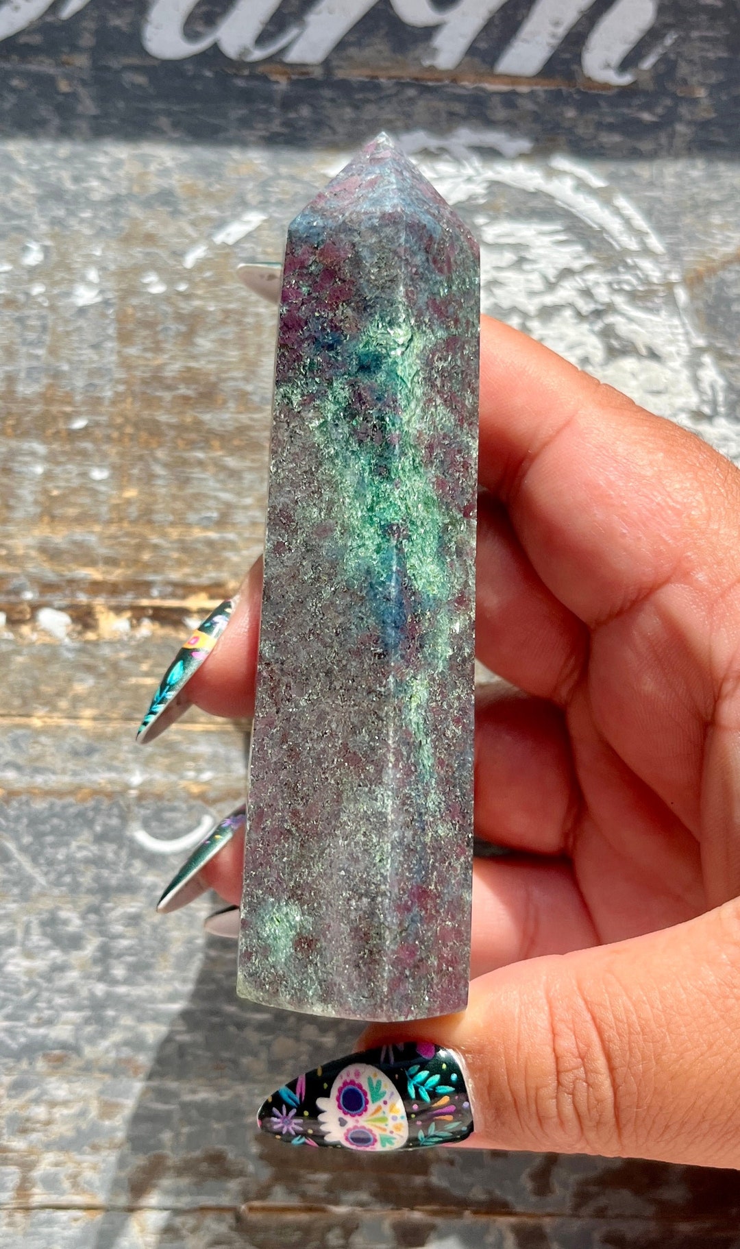 Gorgeous Ruby in Kyanite/fuchsite Tower UV Reactive - Etsy