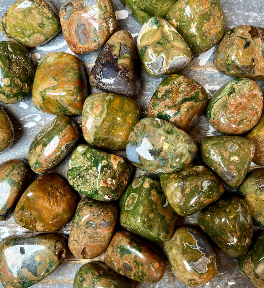 One 1 Gorgeous Rainforest Jasper rhyolite - Etsy