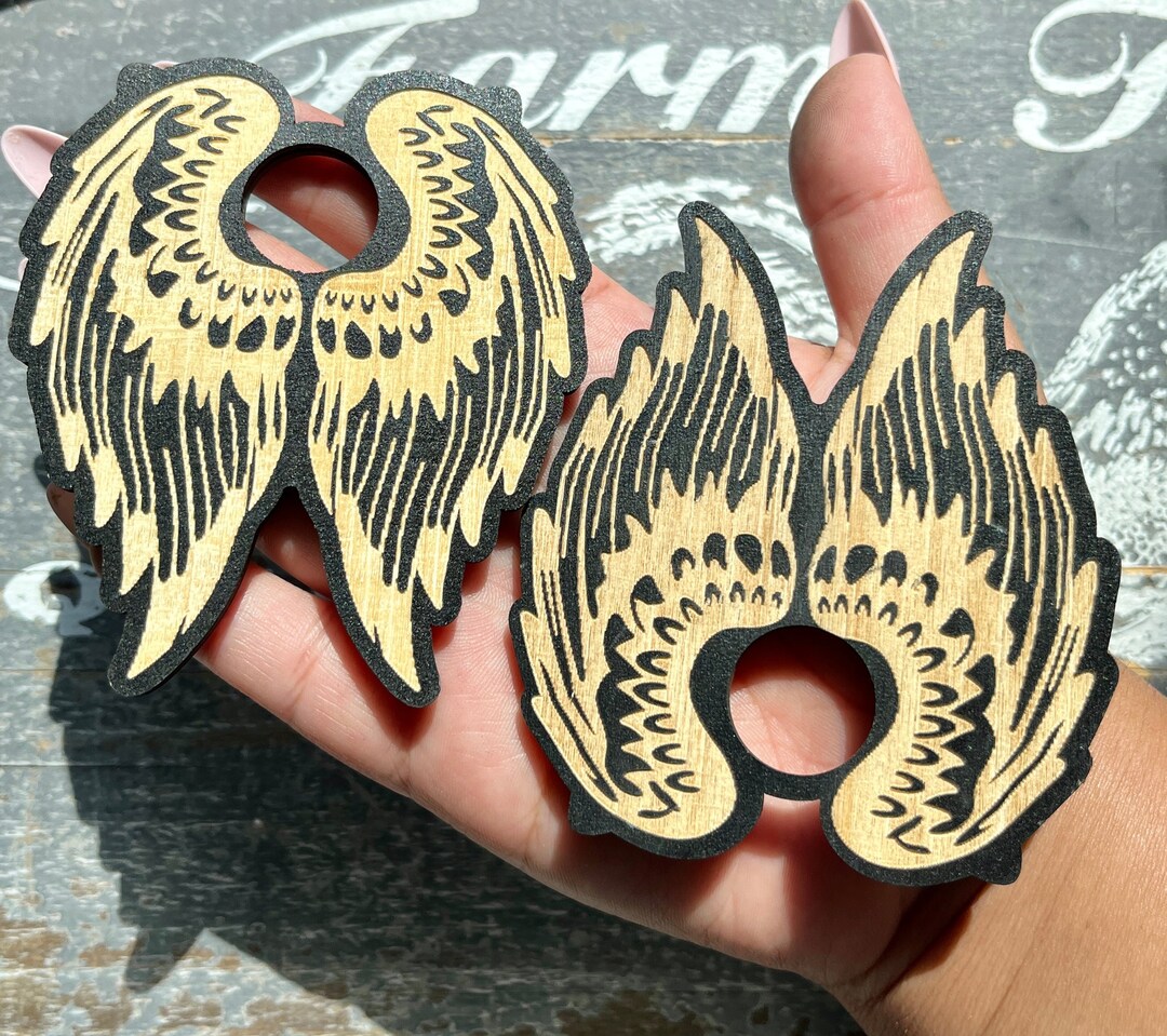 One 1 Angel Wing Wood Sphere Stand - Etsy