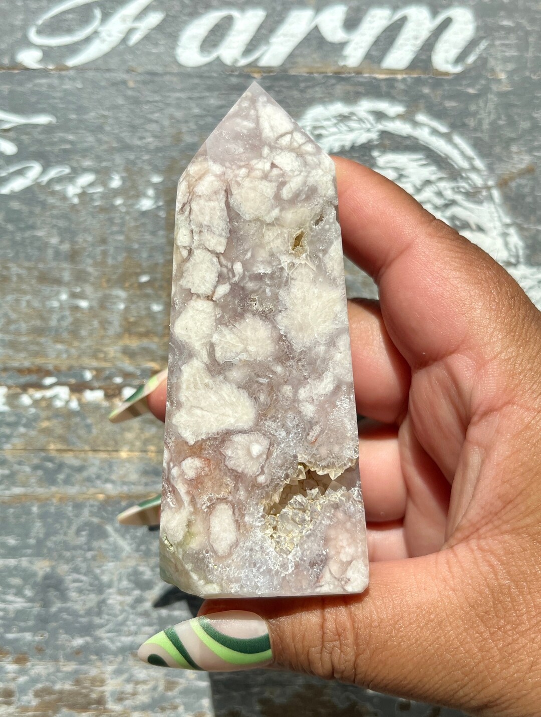 Gorgeous Flower Agate Obelisk From Madagascar - Etsy
