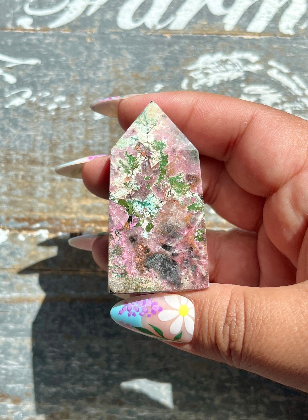 Gorgeous Malachite and Pink Cobaltoan Calcite Mini Tower From the Congo ...