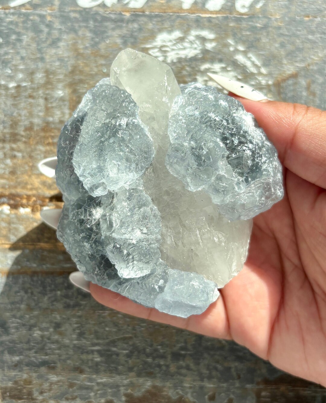 Gorgeous RARE Blue Fluorite and Quartz From Peru - Etsy