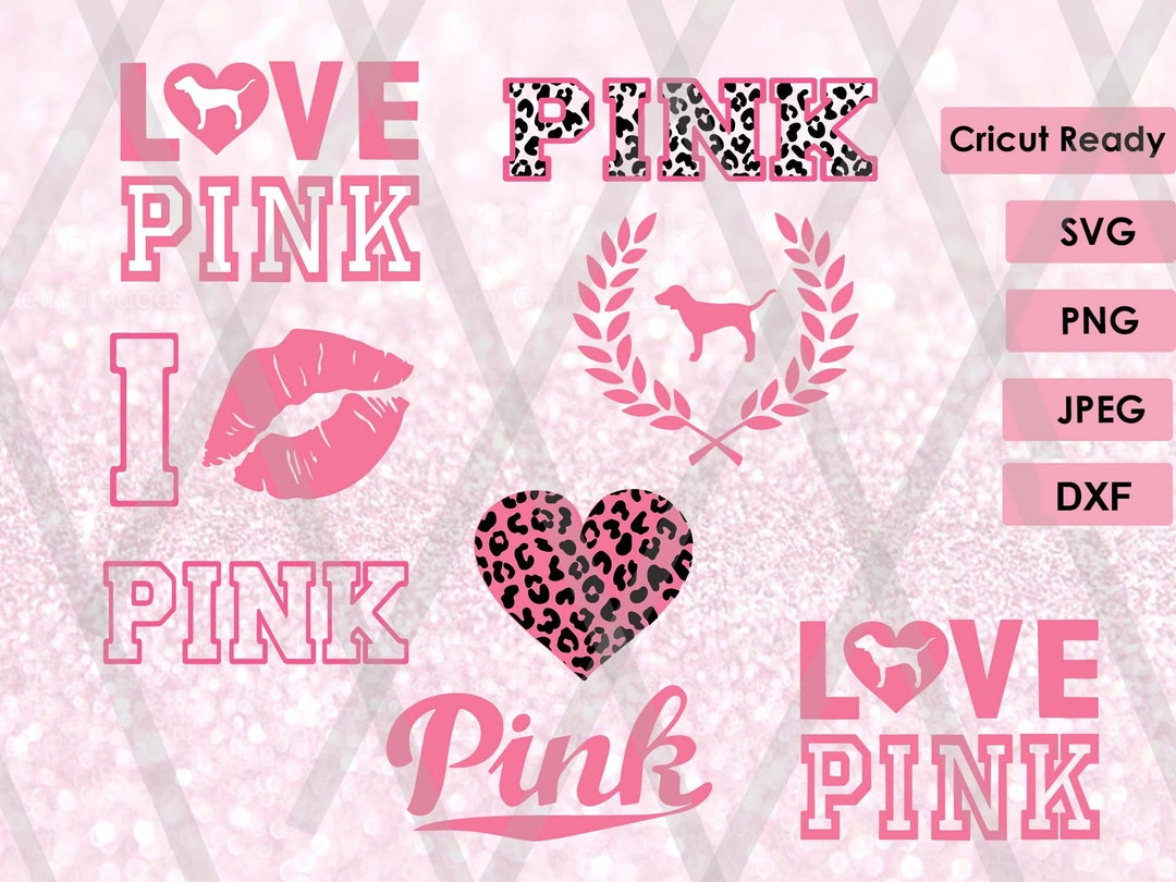 LOVE PINK Bundle SVG - Png - Vs - Kids - Gift for Her - Mom - Brand ...