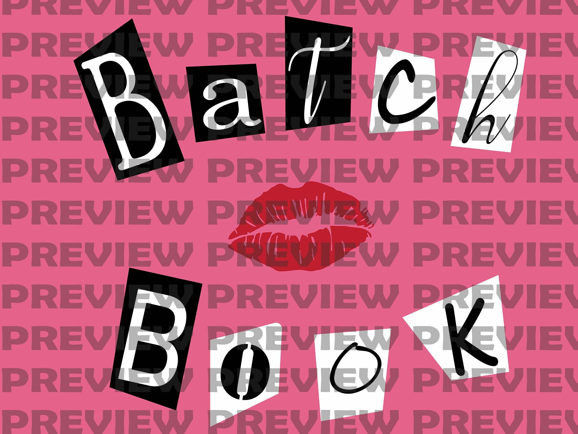 Budget Book Svg Burn Book Mean Girls Inspired Cricut Ready Machine Cutting Lips Kiss Movie