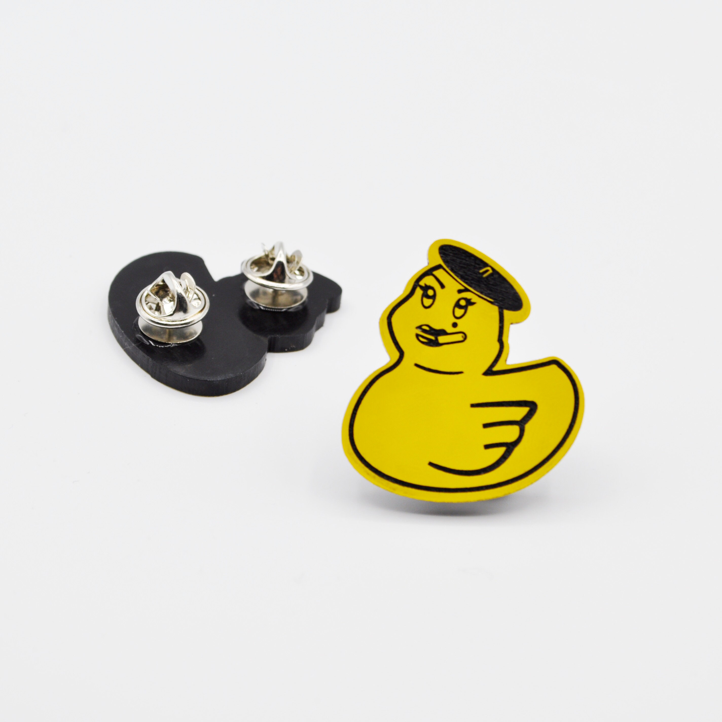 Fashionable Rubber Duck Pin // French Yellow Rubber Duckie Pin - Etsy UK
