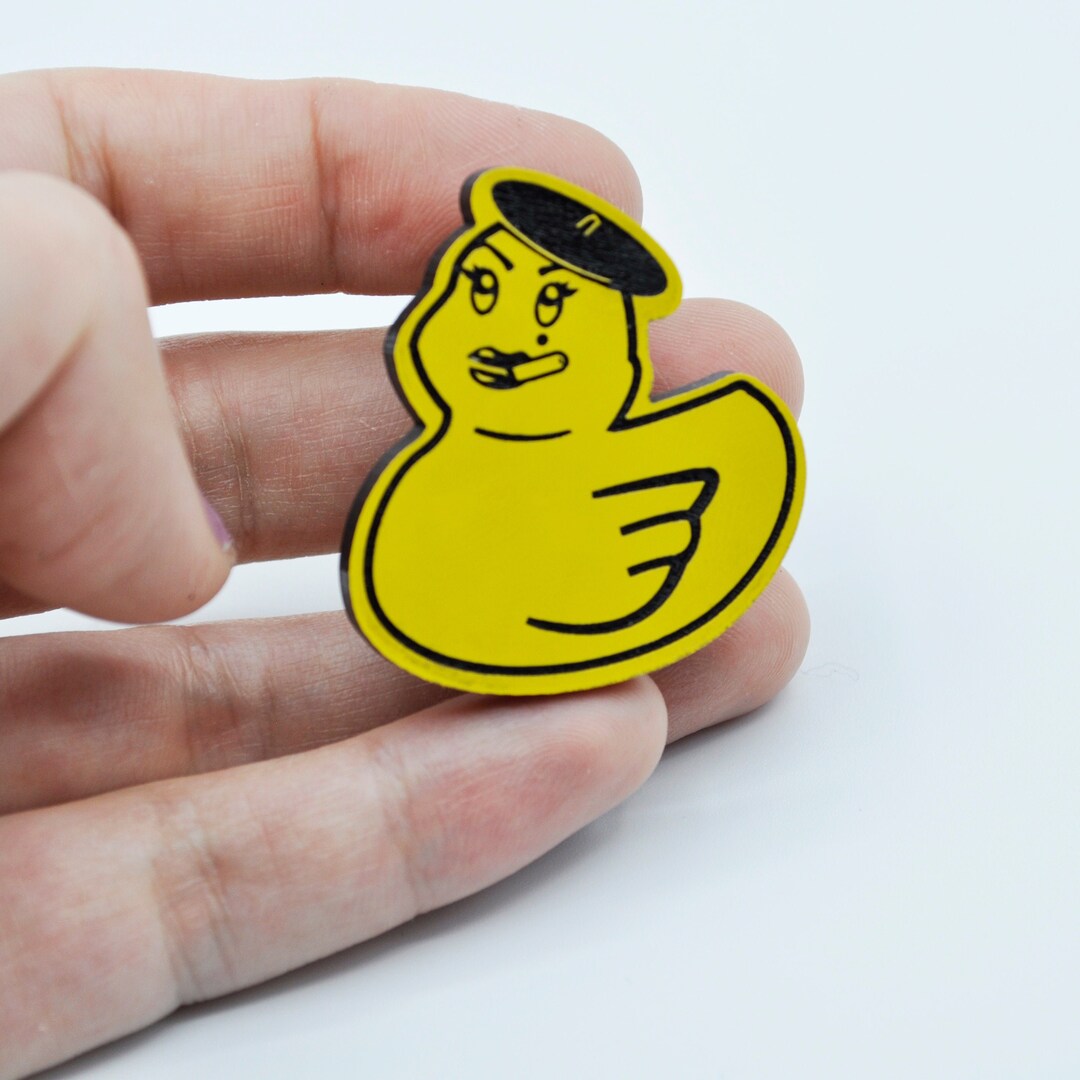 Fashionable Rubber Duck Pin // French Yellow Rubber Duckie Pin - Etsy UK