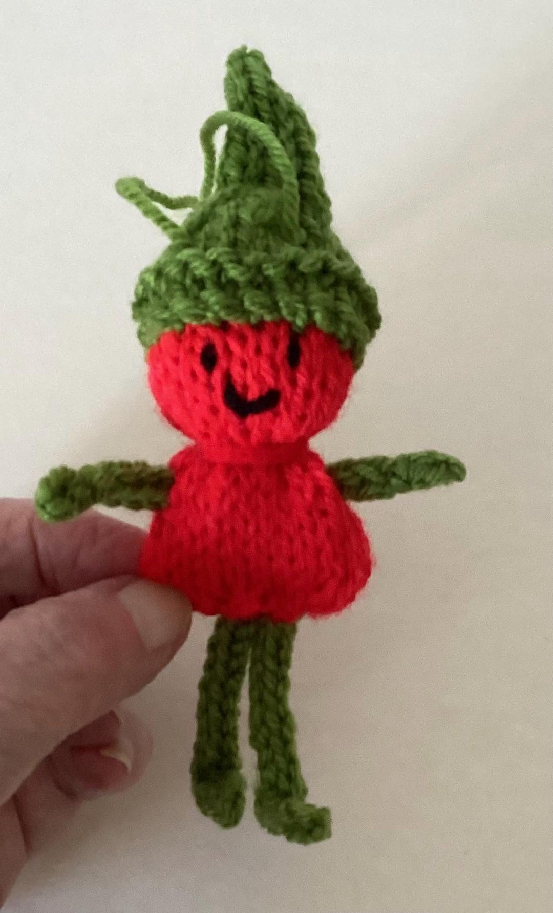 Christmas Elf, Hand Knit Elf, Tree Decoration - Etsy