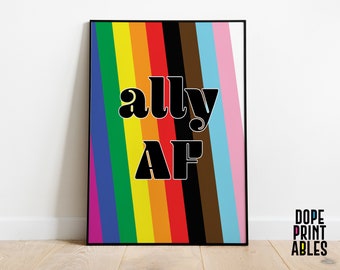 Lgbtq Ally Wall Art - Etsy