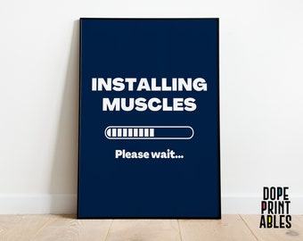 Installing Muscles Wall Art - Etsy