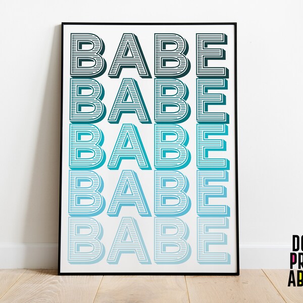 Ombre Poster - Etsy