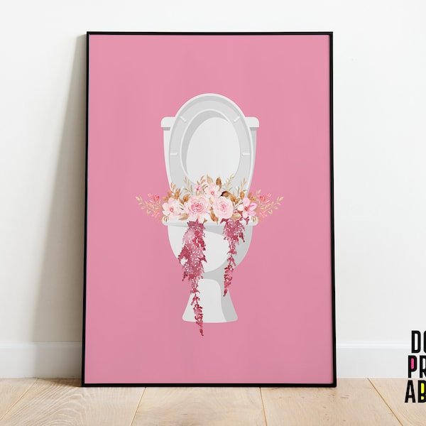 Pink Bathroom - Etsy