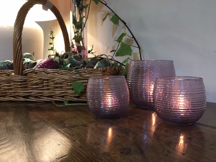 Small Purple T/light Holder - Etsy
