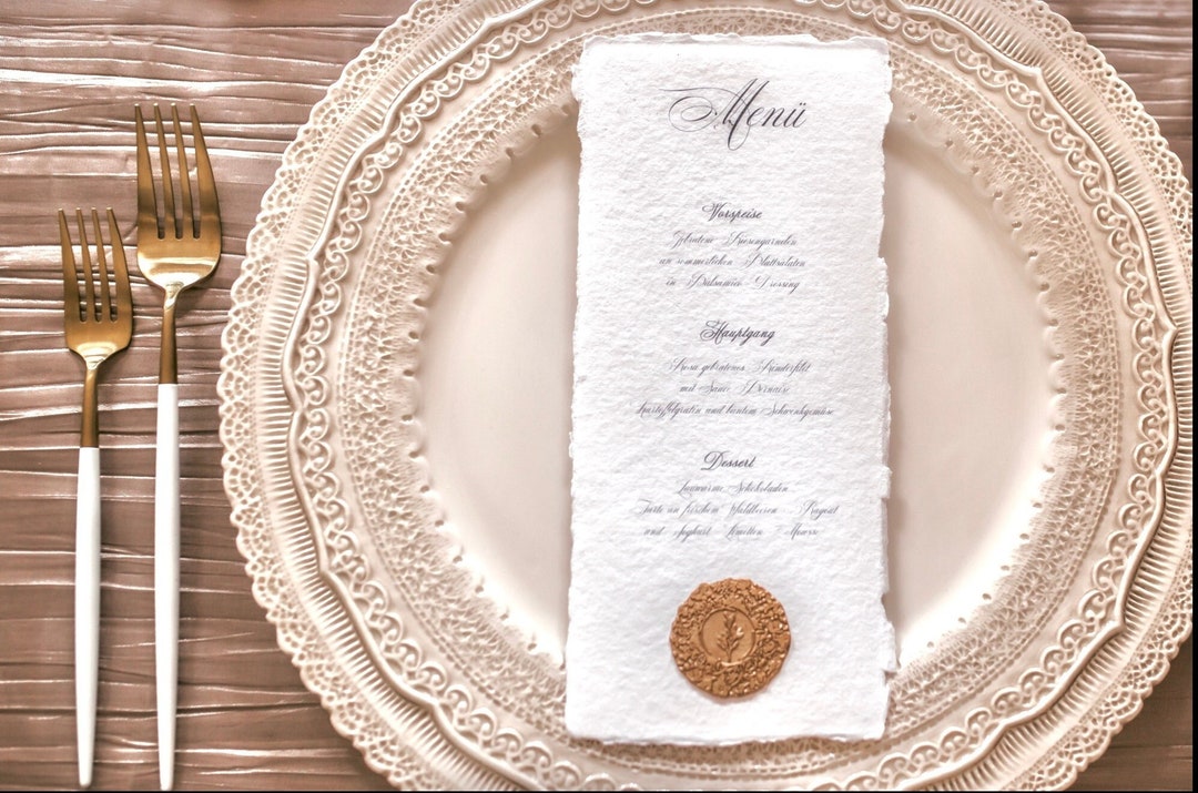 Menu Card on Handmade Paper | Drinks Menu | Buffet Menu | Cocktail Menu ...