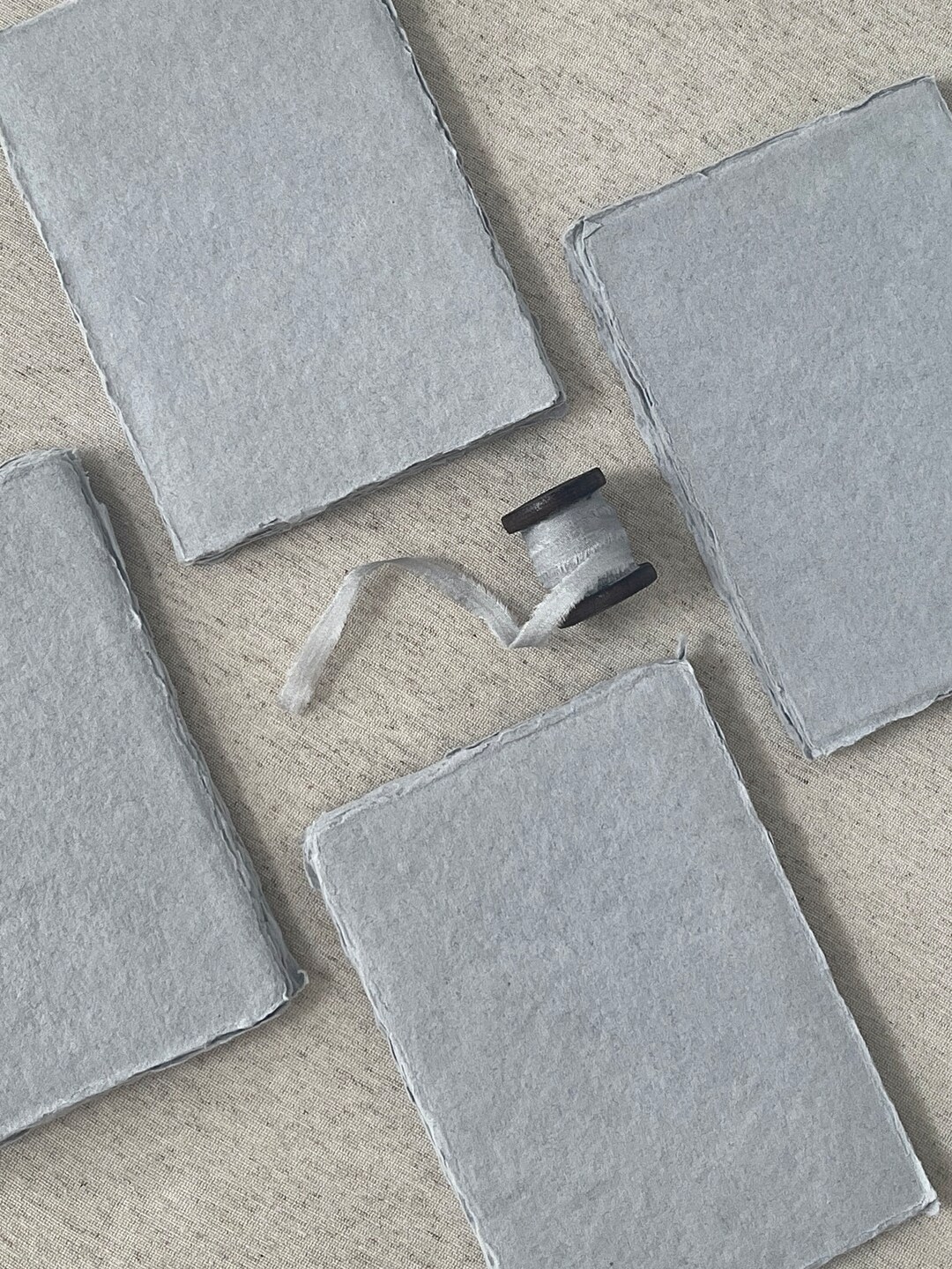 Pack of 10 Handmade Deckle-edged Papers in Slate Blue – Available in ...