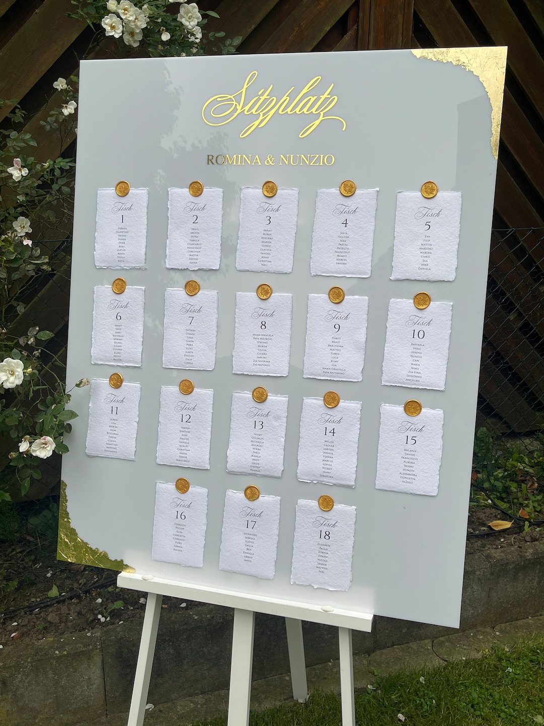Seating Chart, Wedding Decoration, Wedding Sign, Easel, Seating Plan ...