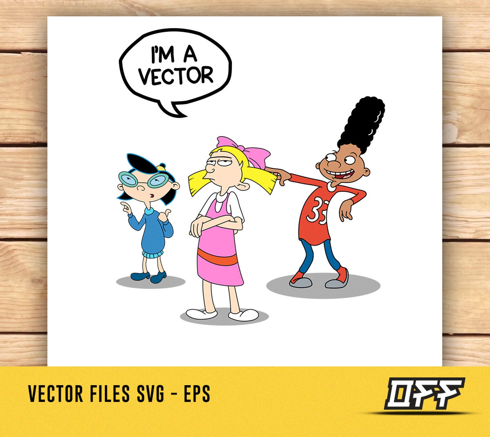 Hey Arnold Characters Svg Arnold Svg Eps Nickelodeon Etsy