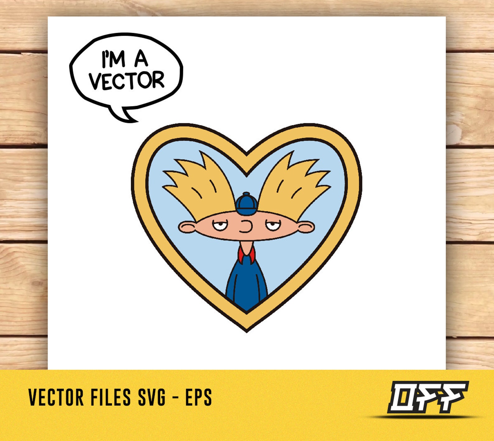 Hey Arnold Heart Svg Arnold Svg Eps Vector Nickelodeon Etsy