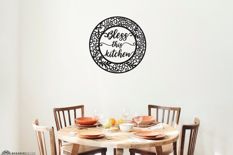 Bless This Kitchen Kitchen Wall Decor Mom's Kitchen - Etsy