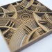 Circle Arch 3D Laser Art Laser Cut Wood Geometric Wood Art - Etsy