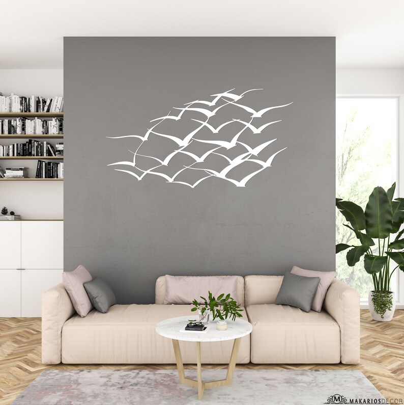 Seagull Wall Hanging Seagull Sign Flying Birds Lake - Etsy UK