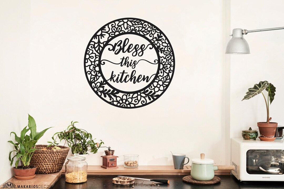Bless This Kitchen Kitchen Wall Decor Mom's Kitchen - Etsy