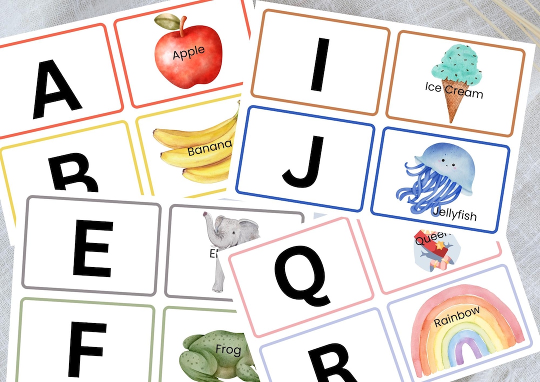 Kids Memory Matching Game, Kindergarten Memory Game, Alphabet Matching ...