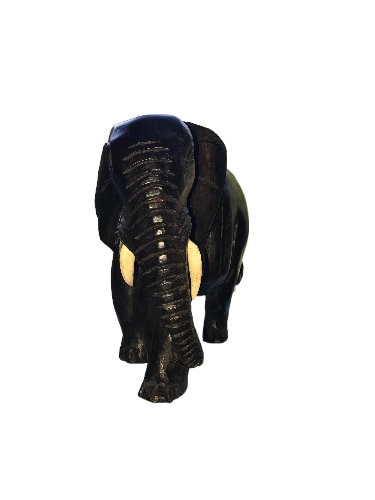 Regal Male Elephant Figurine, Elephant in Wood, Elephant Decor Elephant ...