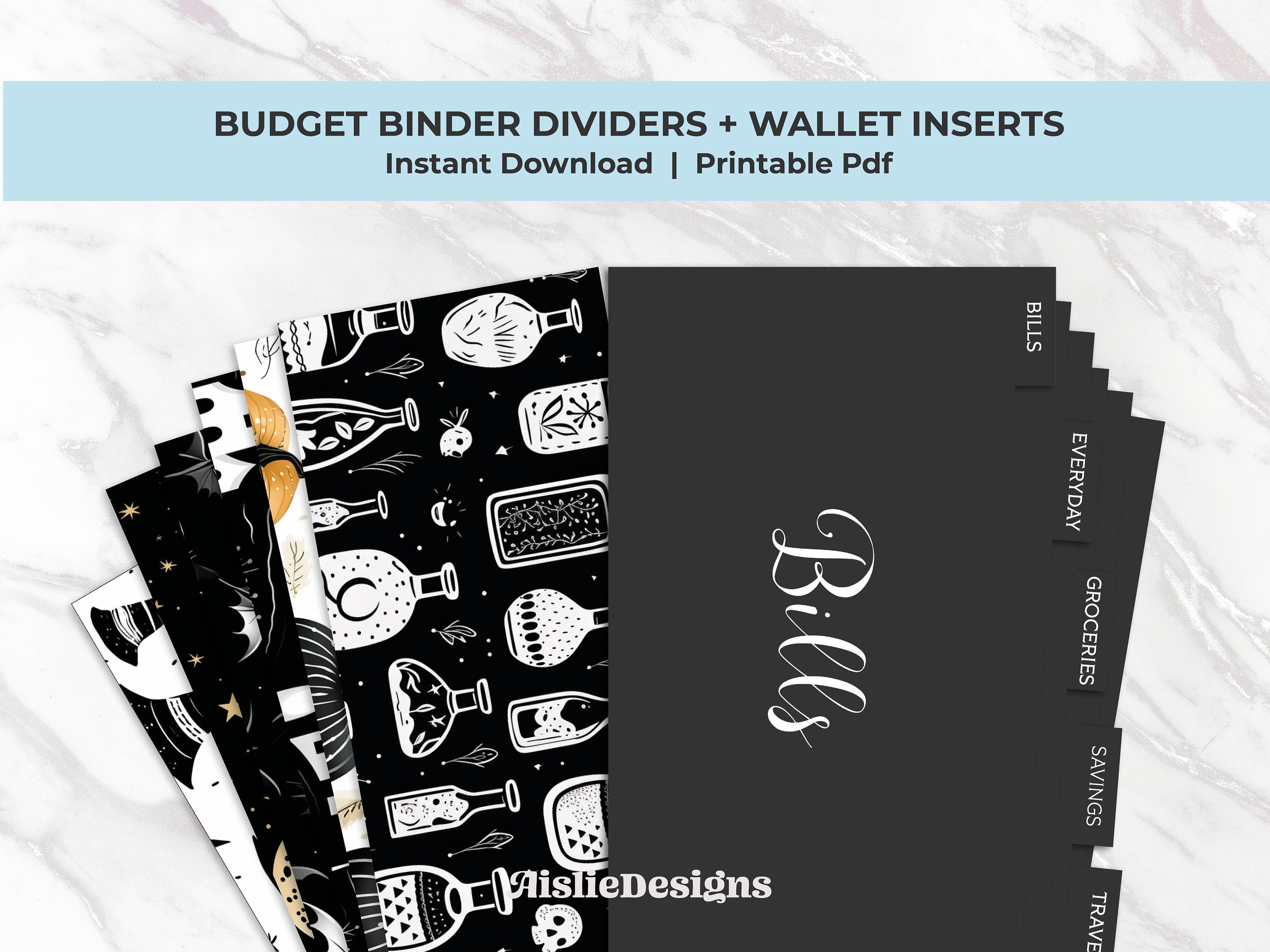 Budget Binder Printable Dividers and Inserts, Money Saver, A6 Binder ...