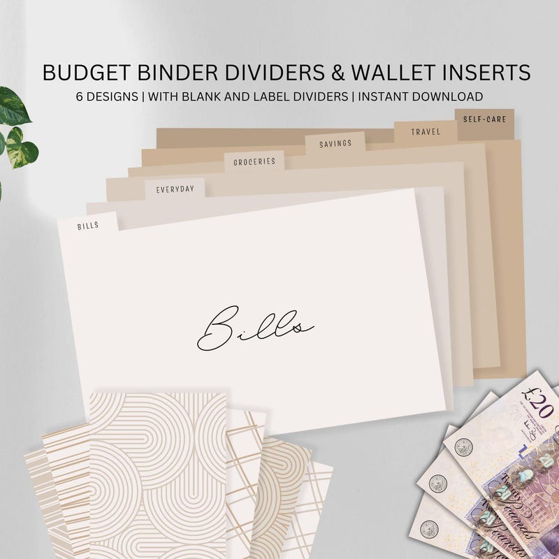 Cash Envelope Dividers - Etsy