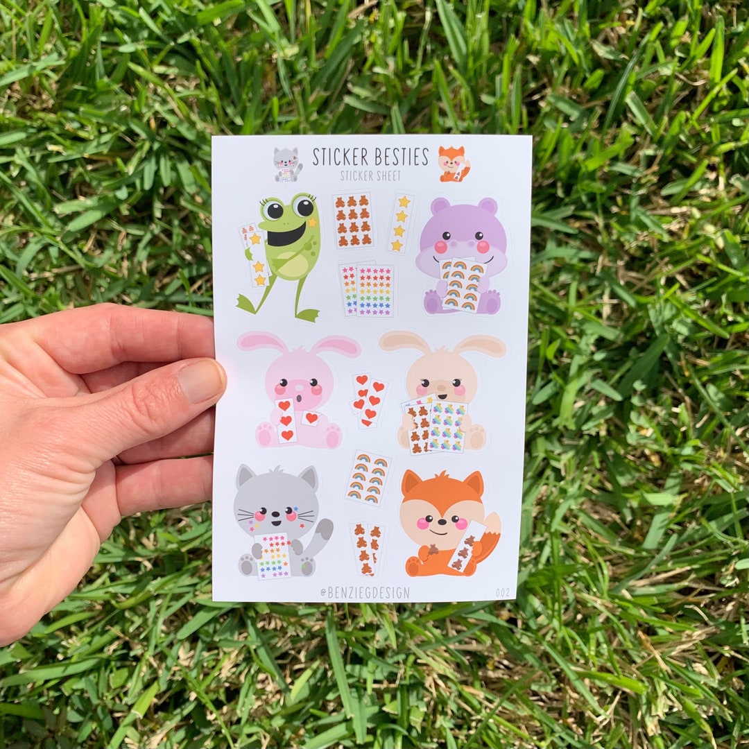 Sticker Besties 4x6 Sticker Sheet. - Etsy