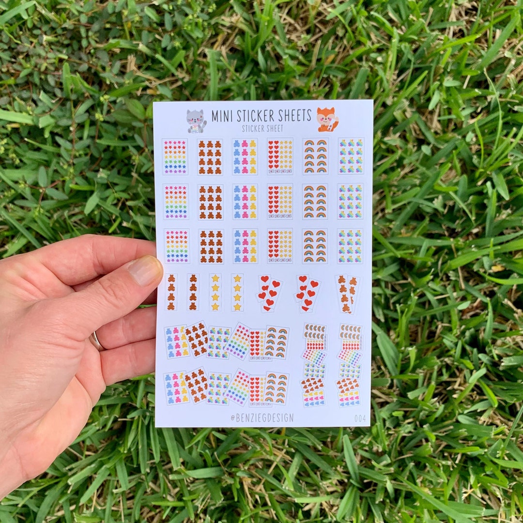 Mini Sticker Sheets 4x6 Sticker Sheet. - Etsy