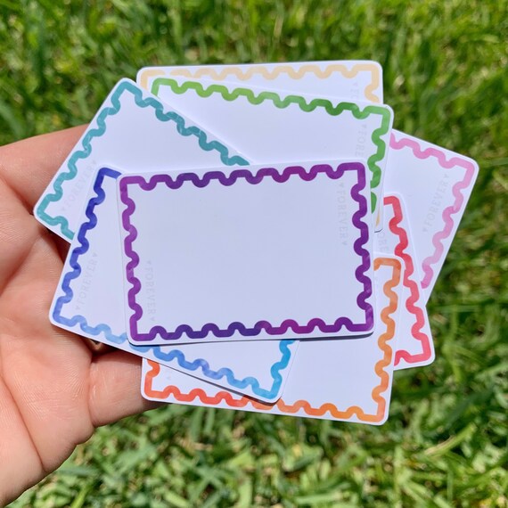 Stamp Address Labels. Pack of 8. Hand Cut Waterproof Matte - Etsy