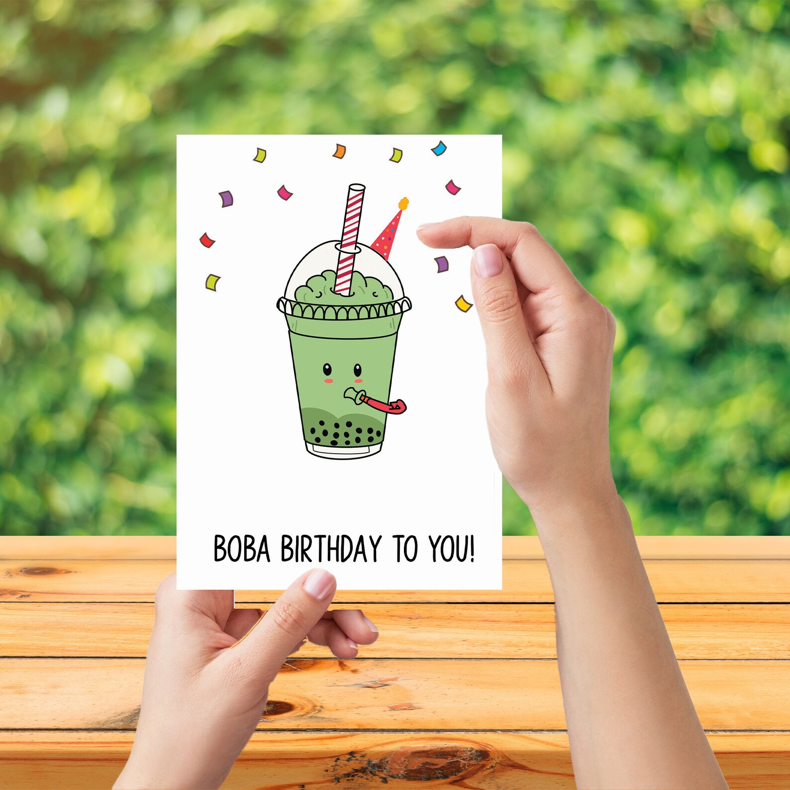 Boba Tea Birthday Card Bubble Tea Card Cute Birthday Card Pun Funny ...