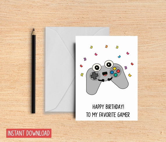 Game Controller Birthday Card Papermill Direct | Game Controller