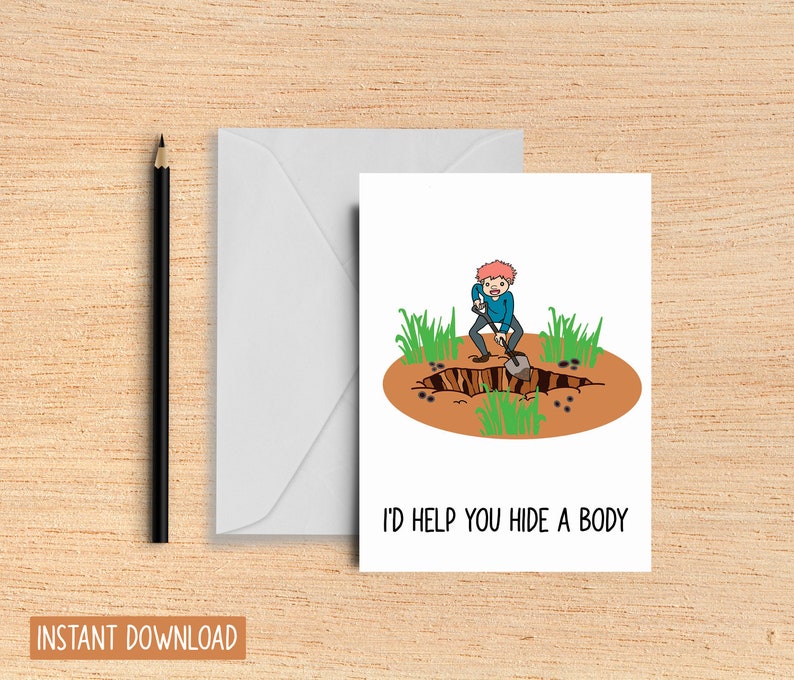 Morbid Love Card Hide a Body Anniversary Card Valentines - Etsy