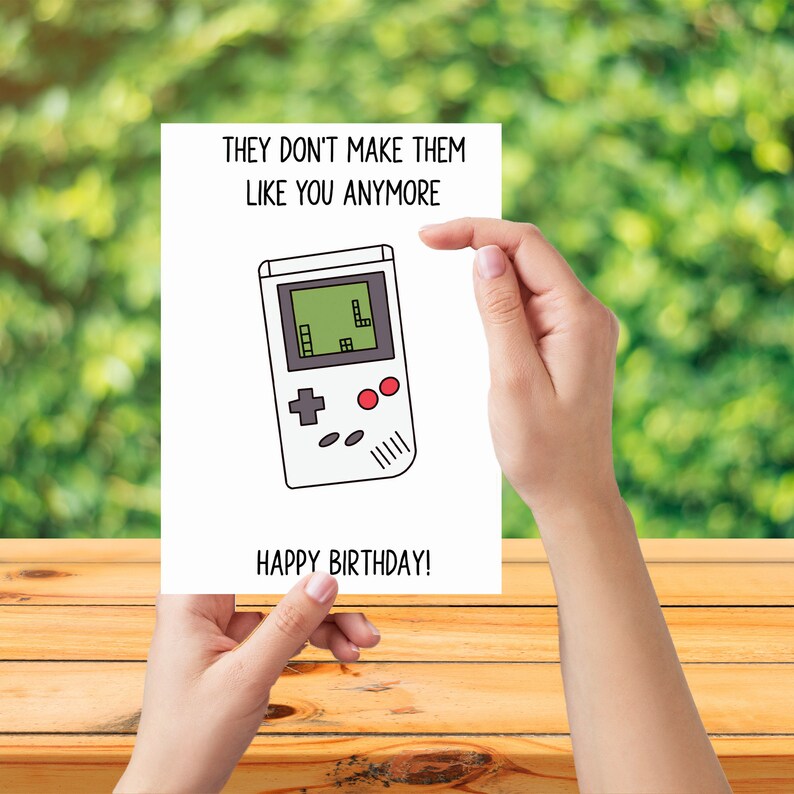 Video Game Birthday Card Gamer Birthday Card Cute Birthday Present pun ...