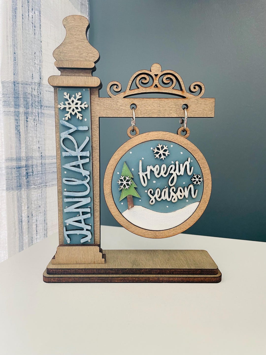 12 Month Interchangable Mini Light Post - Etsy