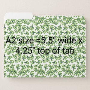 6 Small A2 Size Handmade File Folders, Ephemera Folders, Small File ...