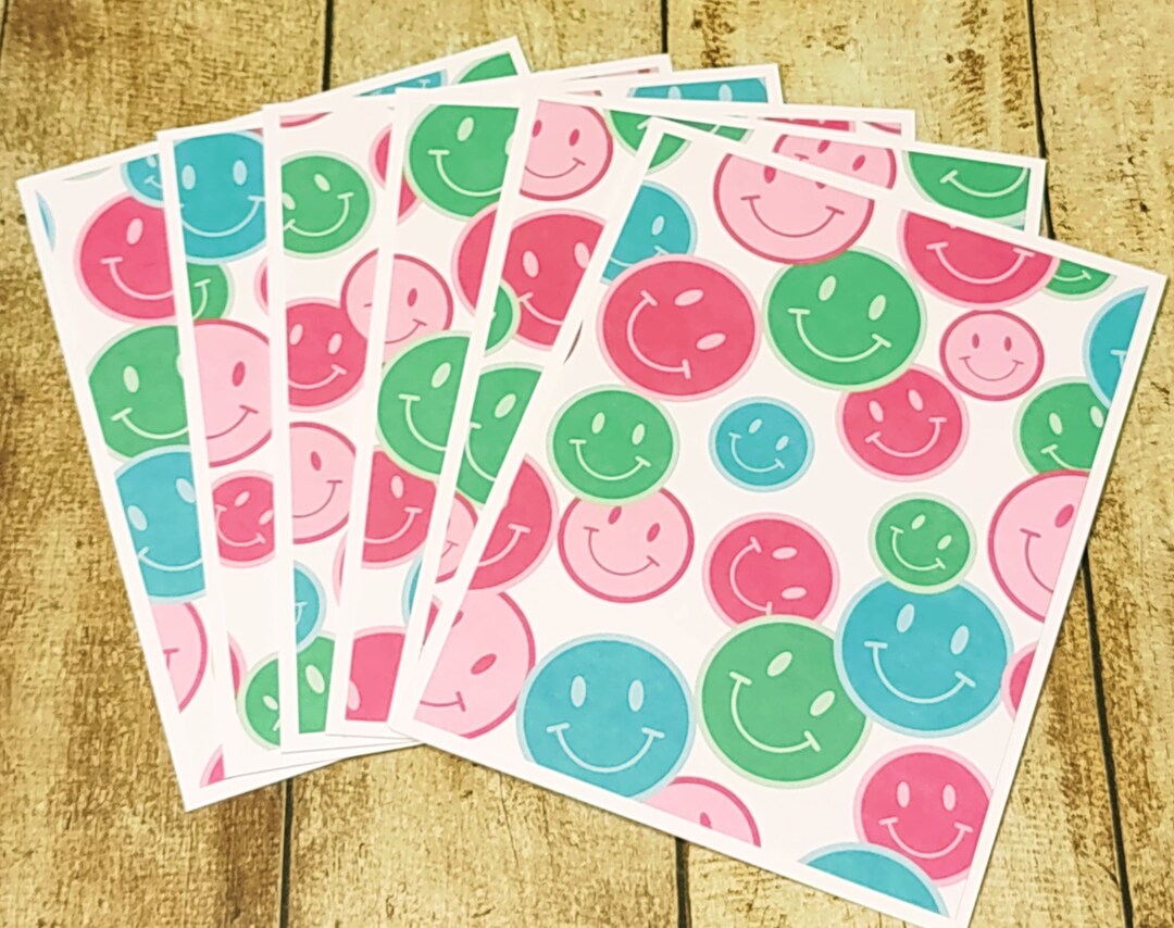 Handmade Smiley Face Note Cards With Envelopes, Correspondence Funny ...