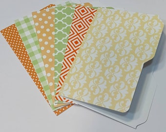 6 Small A2 Size Handmade File Folders, Ephemera Folders, Small File ...