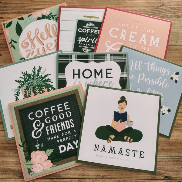 Coffee Note Card - Etsy