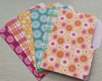 6 Small A2 Size Handmade File Folders, Ephemera Folders, Small File ...