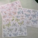 Colorful Pastel Butterfly Notecards With Envelopes, Set of 6 Assortment ...