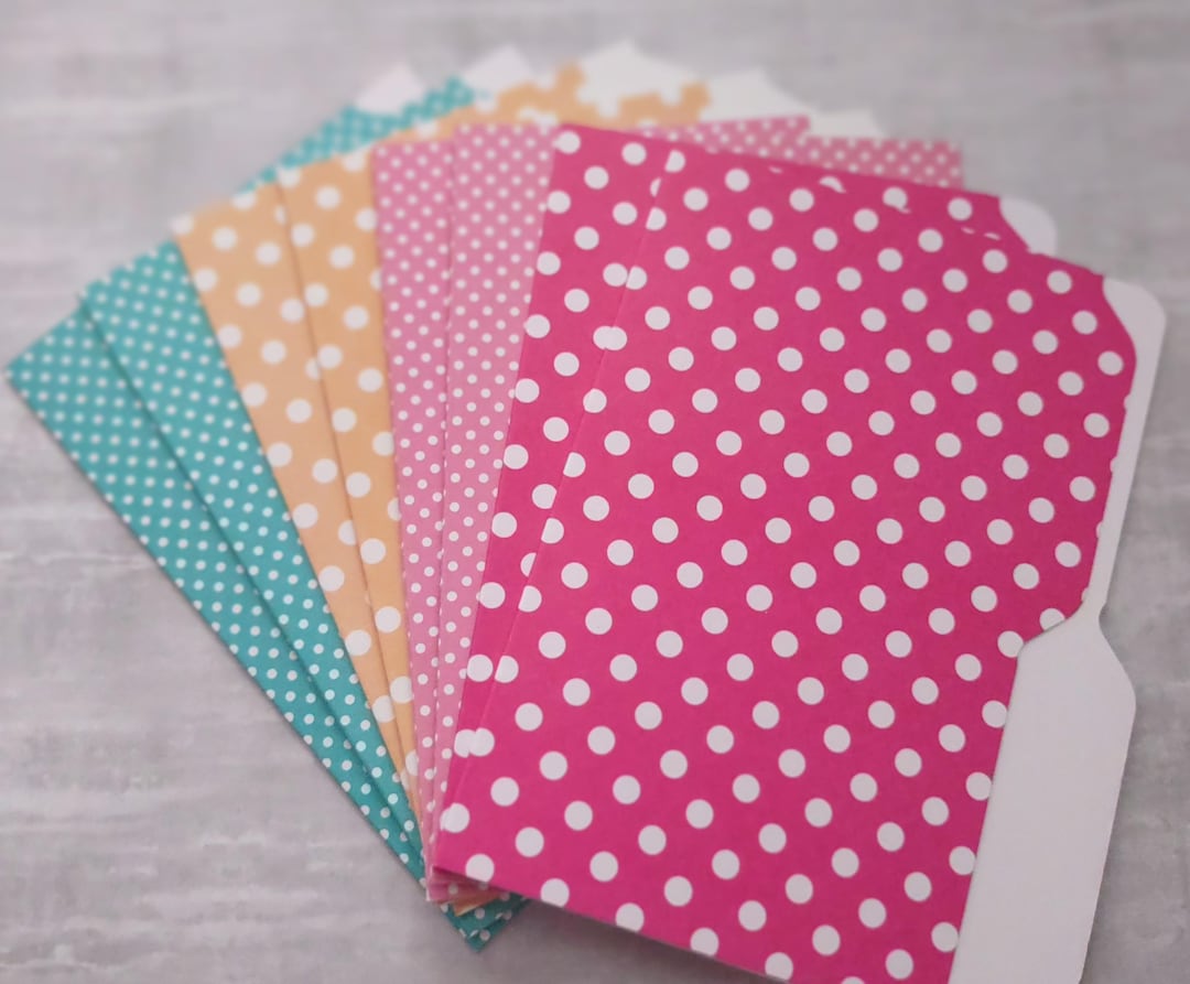 8 Handmade File Folders, Ephemera Folders, Small File Folders, Scrapbooking Folders, Junk ...