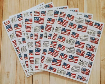 American Flag Note Cards Stationery Set of 10 Cards With - Etsy