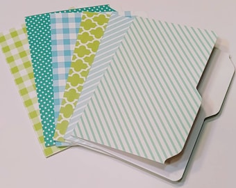 6 Small A2 Size Handmade File Folders, Ephemera Folders, Small File ...