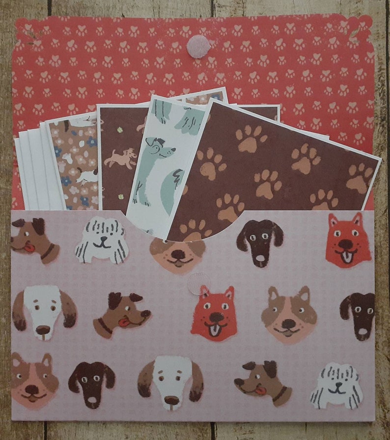 Puppy Dog Penpal Kit Snail Mail Happy Mail Pocket Envelope - Etsy